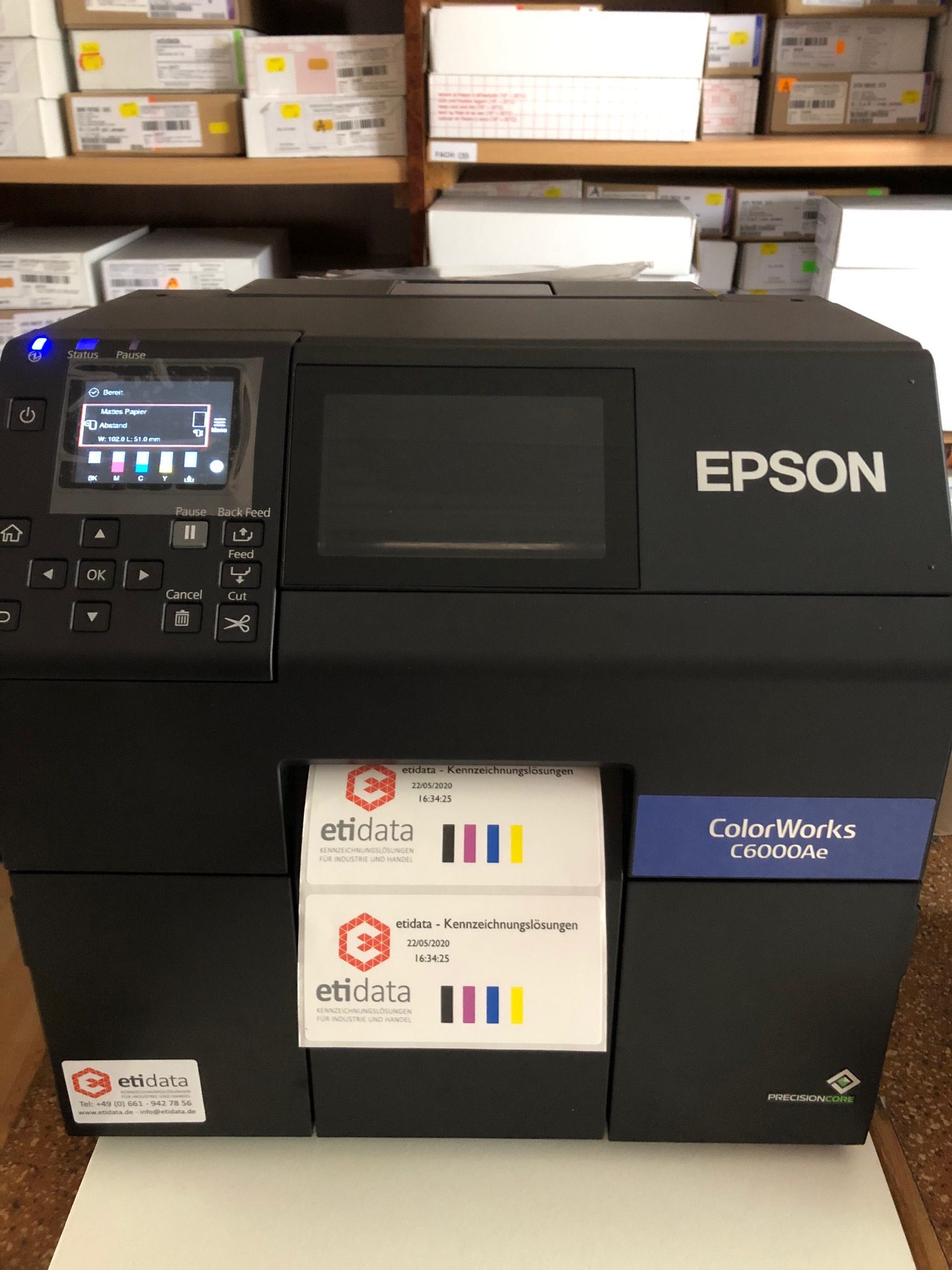 Epson Colorworks CW-C6000AE C31CH76102 Cutter Display USB Ethernet ...